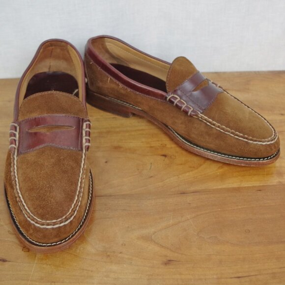 Trask | Shoes | Euc Hs Trask Suede And Smooth Leather Two Tone Penny ...